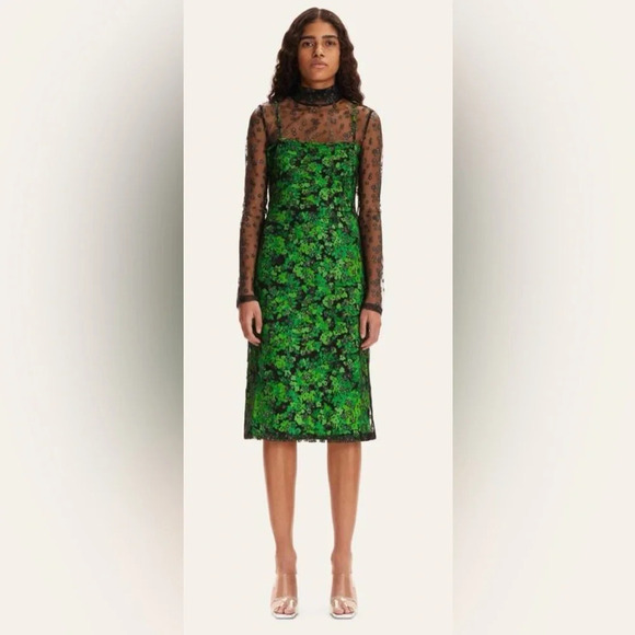 STINE GOYA | Dresses | Stine Goya Ibi Dress Floral Pointillism | Poshmark